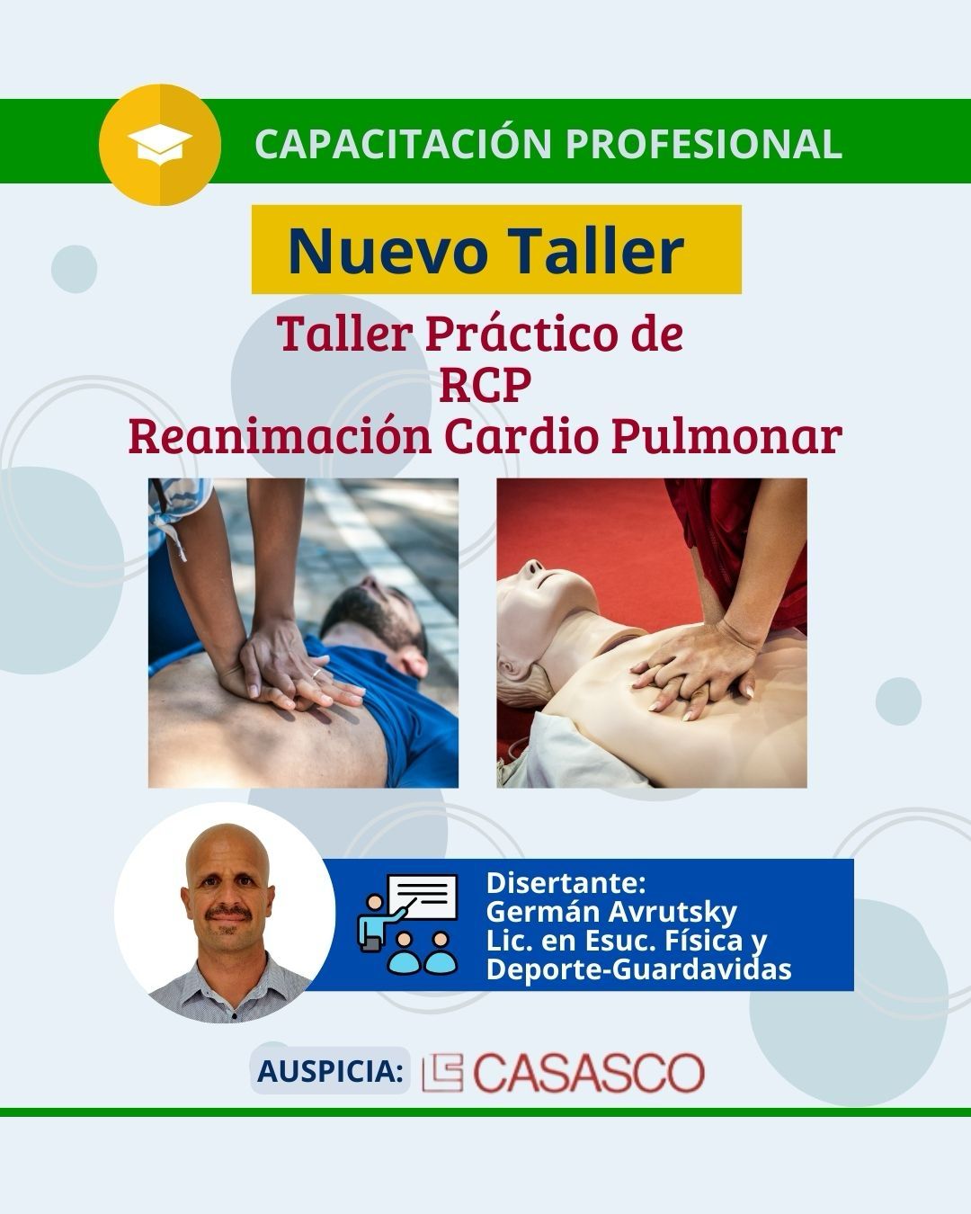 Capacitación profesional: TALLER DE RCP – Colegio de Farmacéuticos de ...